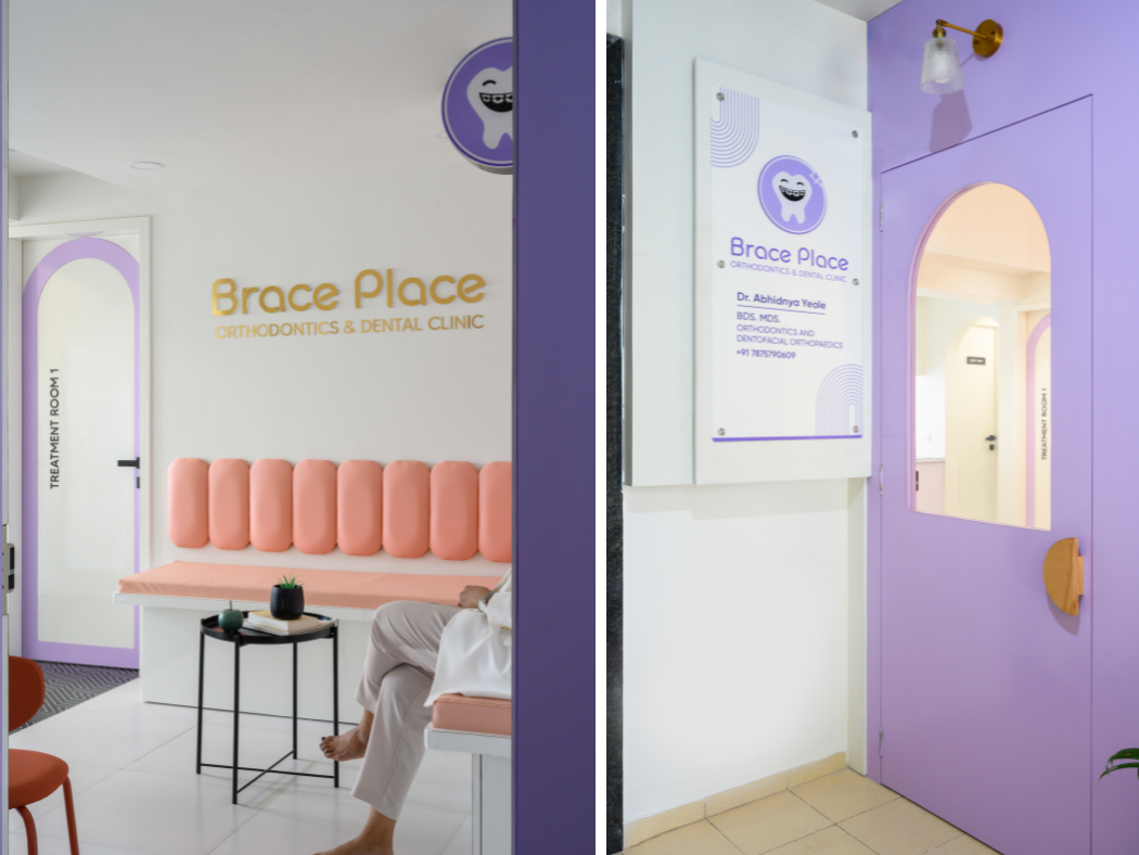 The Deep Purple Hue, Echoes the Dental Clinic's Unique Healthcare ...