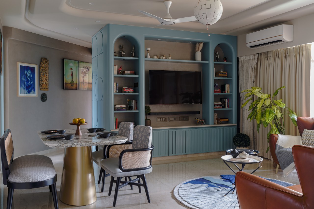 This House Tells A Story With Its Captivating Blue Walls | Kaizaad ...