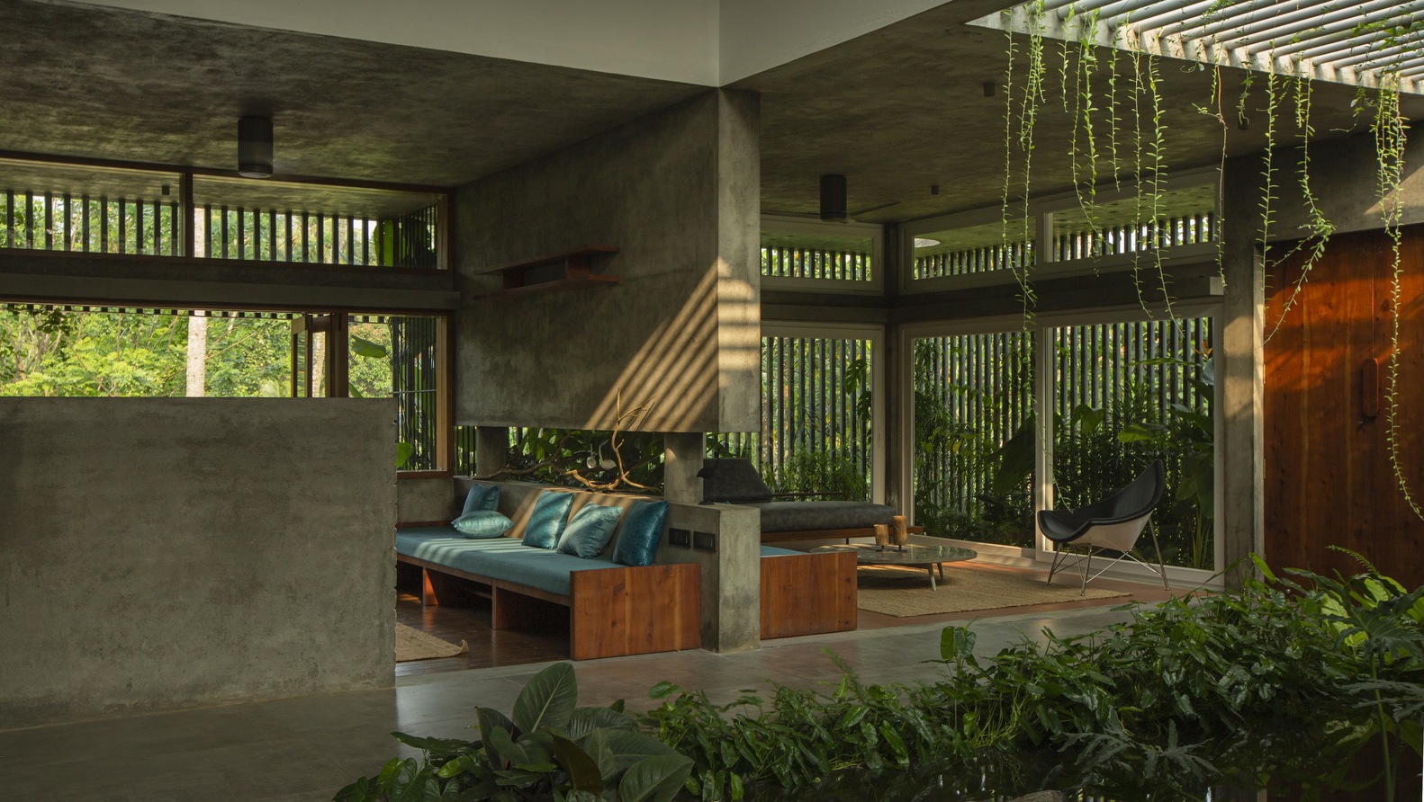 This Concrete House Design Is Set In A Site Covered In Coconut ...