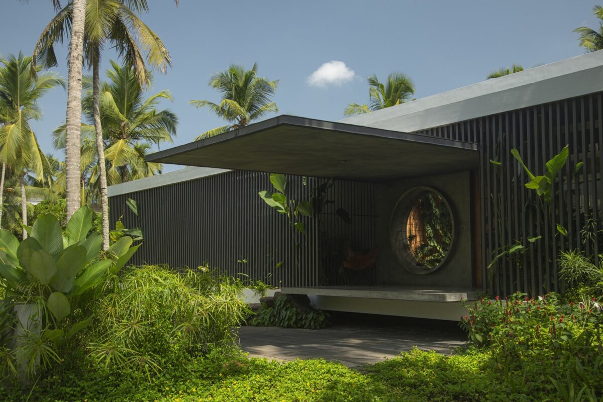 This Concrete House Design Is Set In A Site Covered In Coconut ...