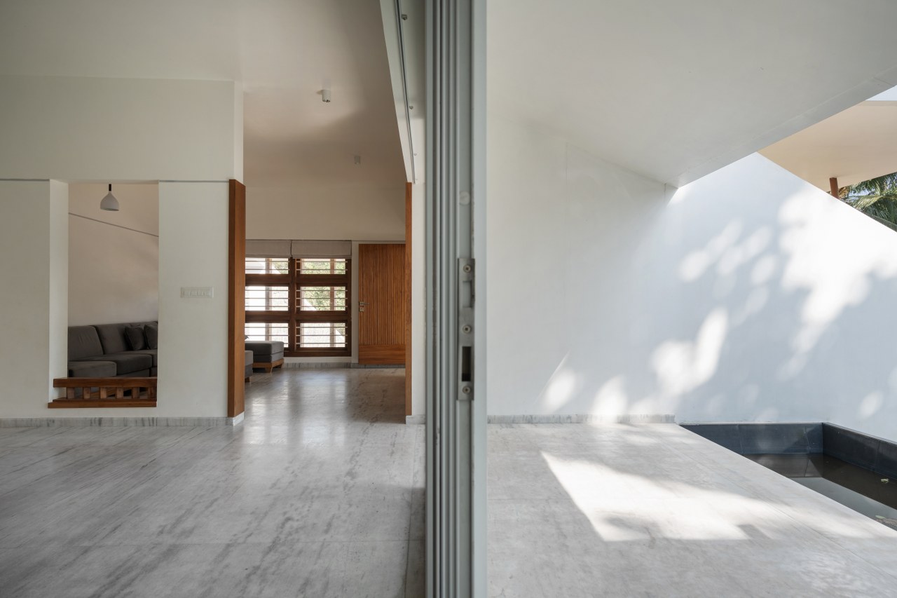 The H-Shaped House Plan Has A Communal And Private Spaces | Malabar ...