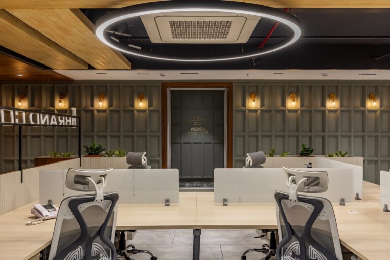 The Interior Design Of Office Create A Seamless Loop Of Circulation ...