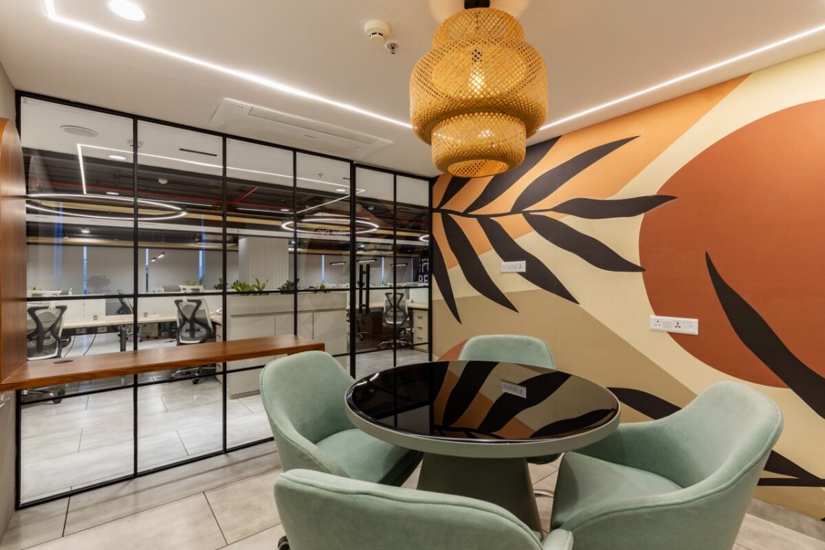 The Interior Design Of Office Create A Seamless Loop Of Circulation ...