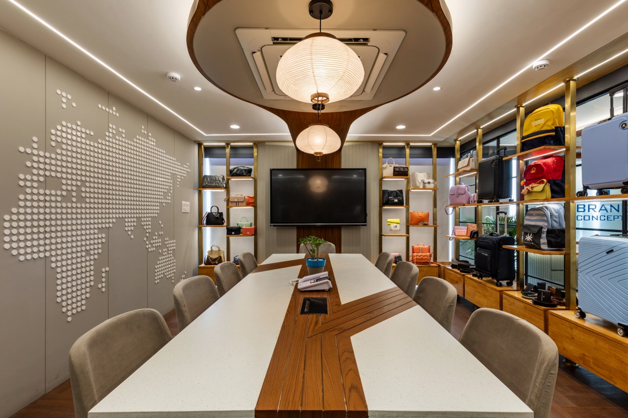 The Interior Design Of Office Create A Seamless Loop Of Circulation ...