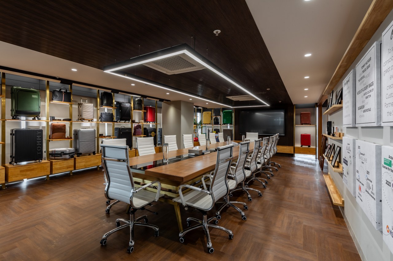 The Interior Design Of Office Create A Seamless Loop Of Circulation ...