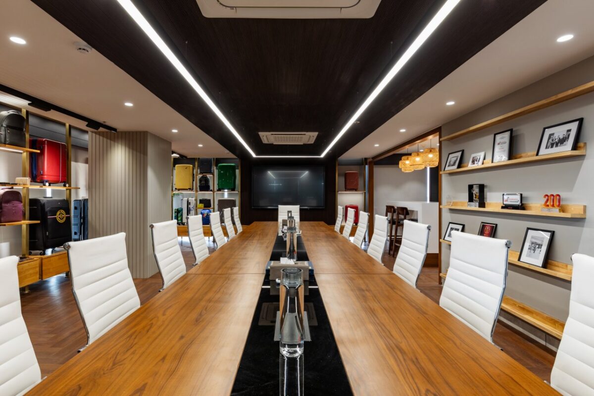 The Interior Design Of Office Create A Seamless Loop Of Circulation ...