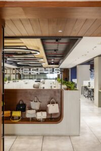 The Interior Design Of Office Create A Seamless Loop Of Circulation ...