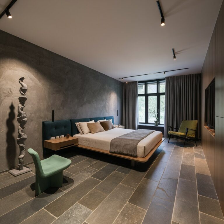 A Harmonious Modern Space That Exudes Sophistication and Artistic Flair ...