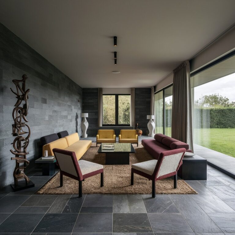 A Harmonious Modern Space That Exudes Sophistication and Artistic Flair ...