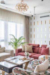 A Curated Interiors With A Pop of Color Sets A Cheerful Tone ...