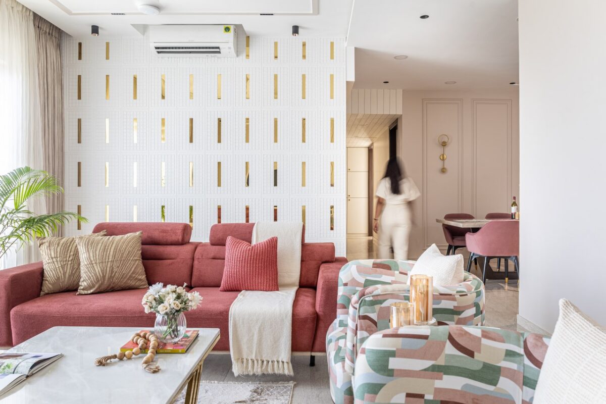 A Curated Interiors With A Pop of Color Sets A Cheerful Tone ...