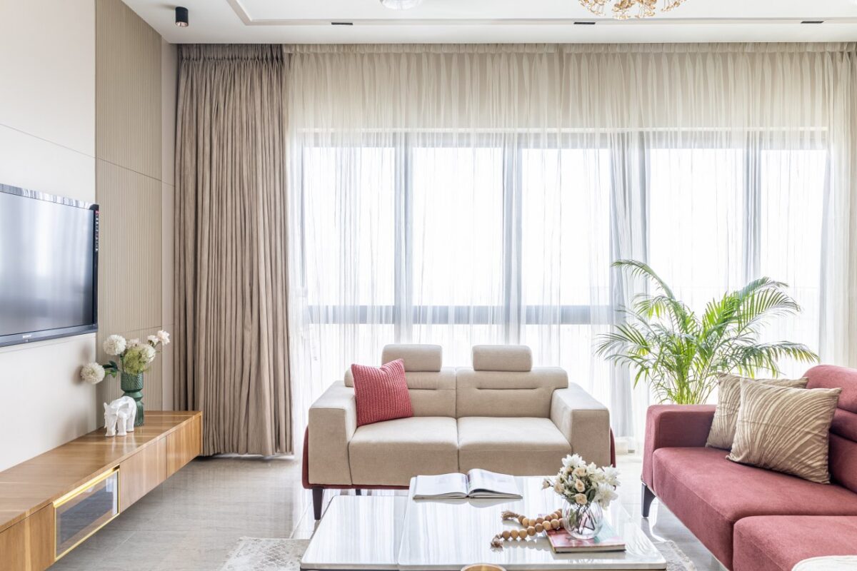 A Curated Interiors With A Pop of Color Sets A Cheerful Tone ...