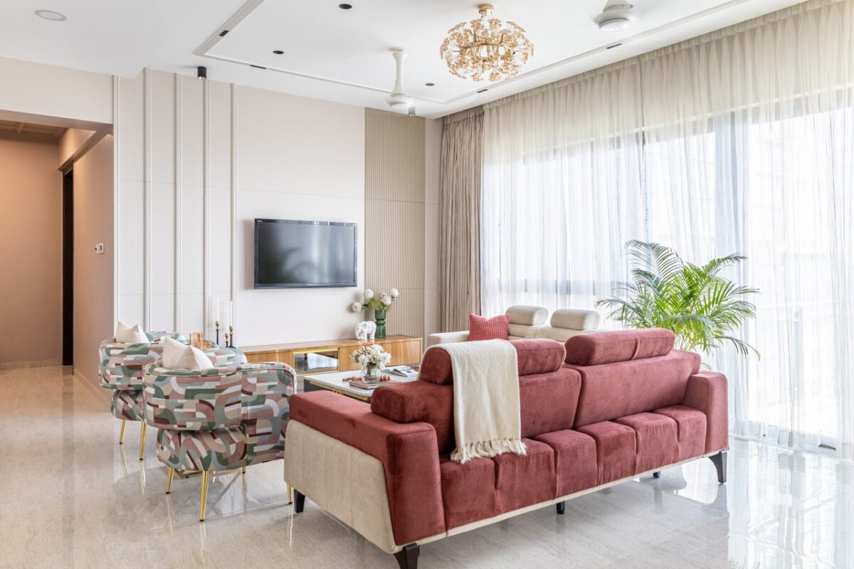 A Curated Interiors With A Pop of Color Sets A Cheerful Tone ...