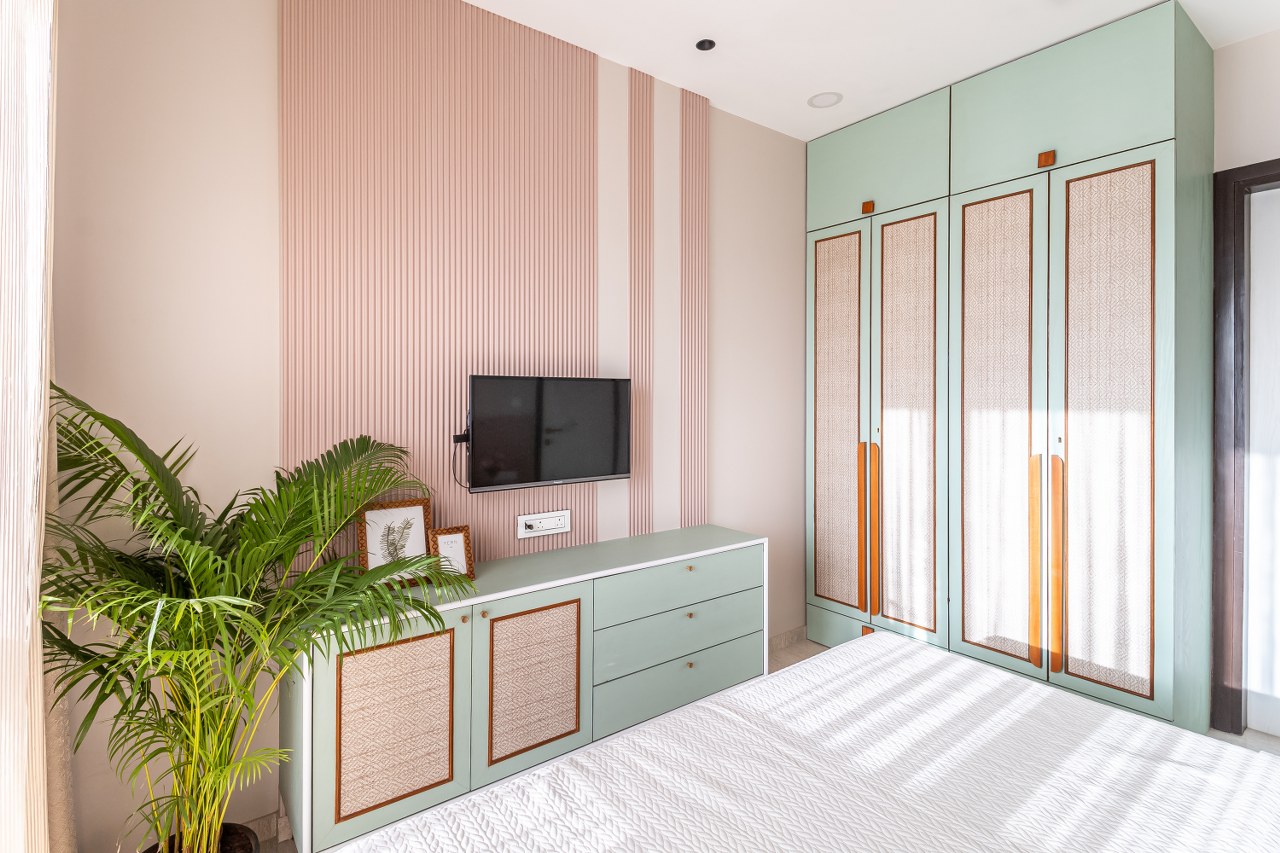 A Curated Interiors With A Pop of Color Sets A Cheerful Tone ...