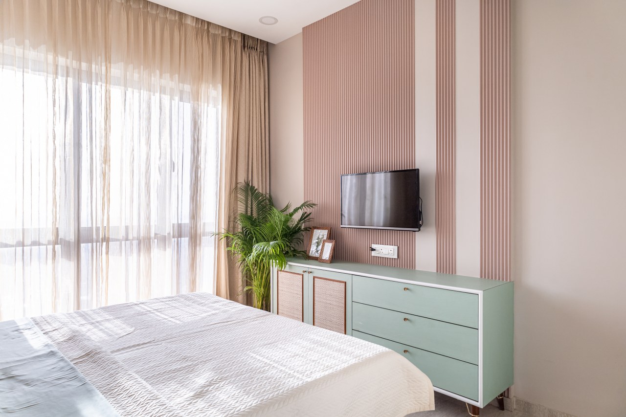 A Curated Interiors With A Pop of Color Sets A Cheerful Tone ...