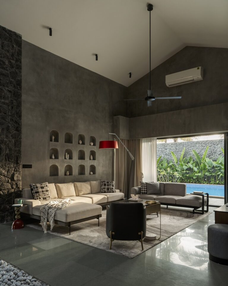 The Inclined Porotherm Block Jali Wall is an Entrance Portal ...