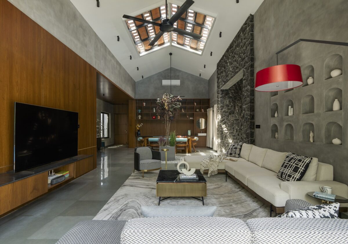 The Inclined Porotherm Block Jali Wall is an Entrance Portal ...