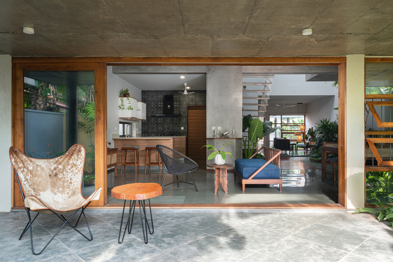 The Residence Exudes Unique Character With its Earthy Tones and Rat ...