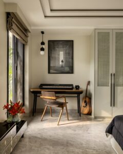 A Sanguine Symphony of Eclectic Style Interior Design in a Contemporary ...