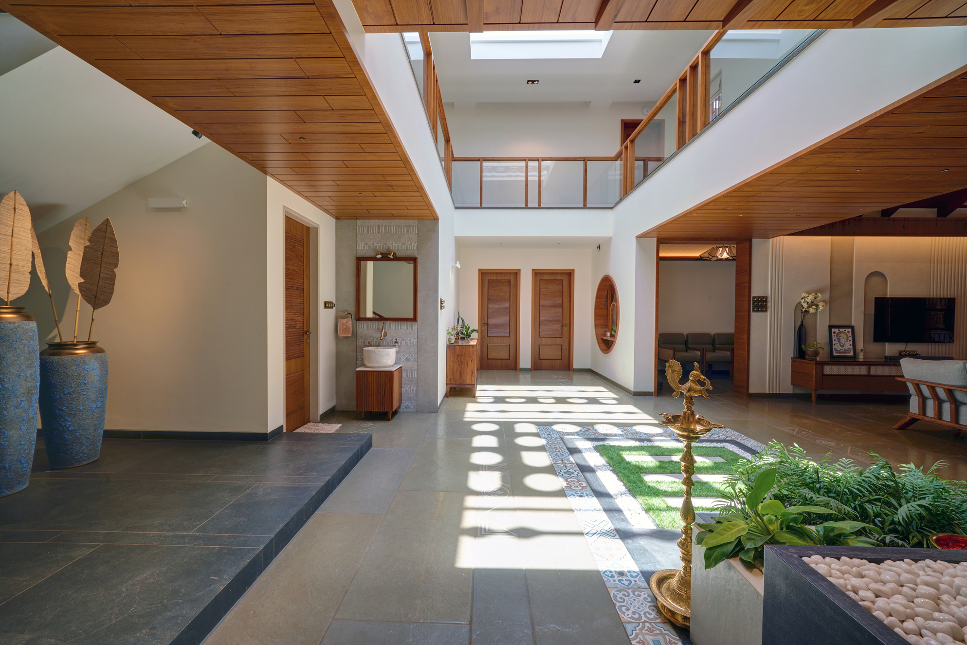 This Modern Tropical House is Nestled in a Dense Residential Colony ...