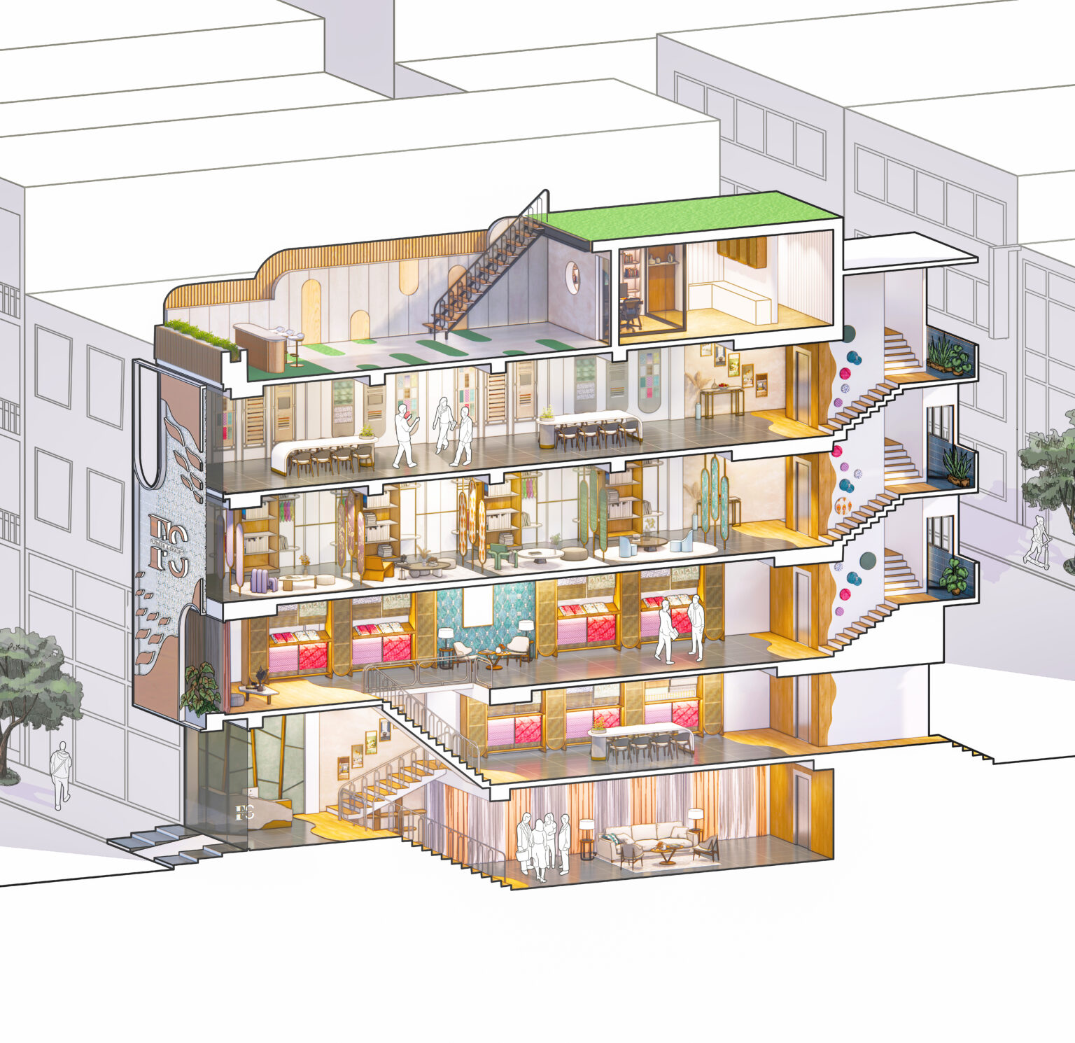This Business Property is a dynamic play of architectural volumes | OSA ...