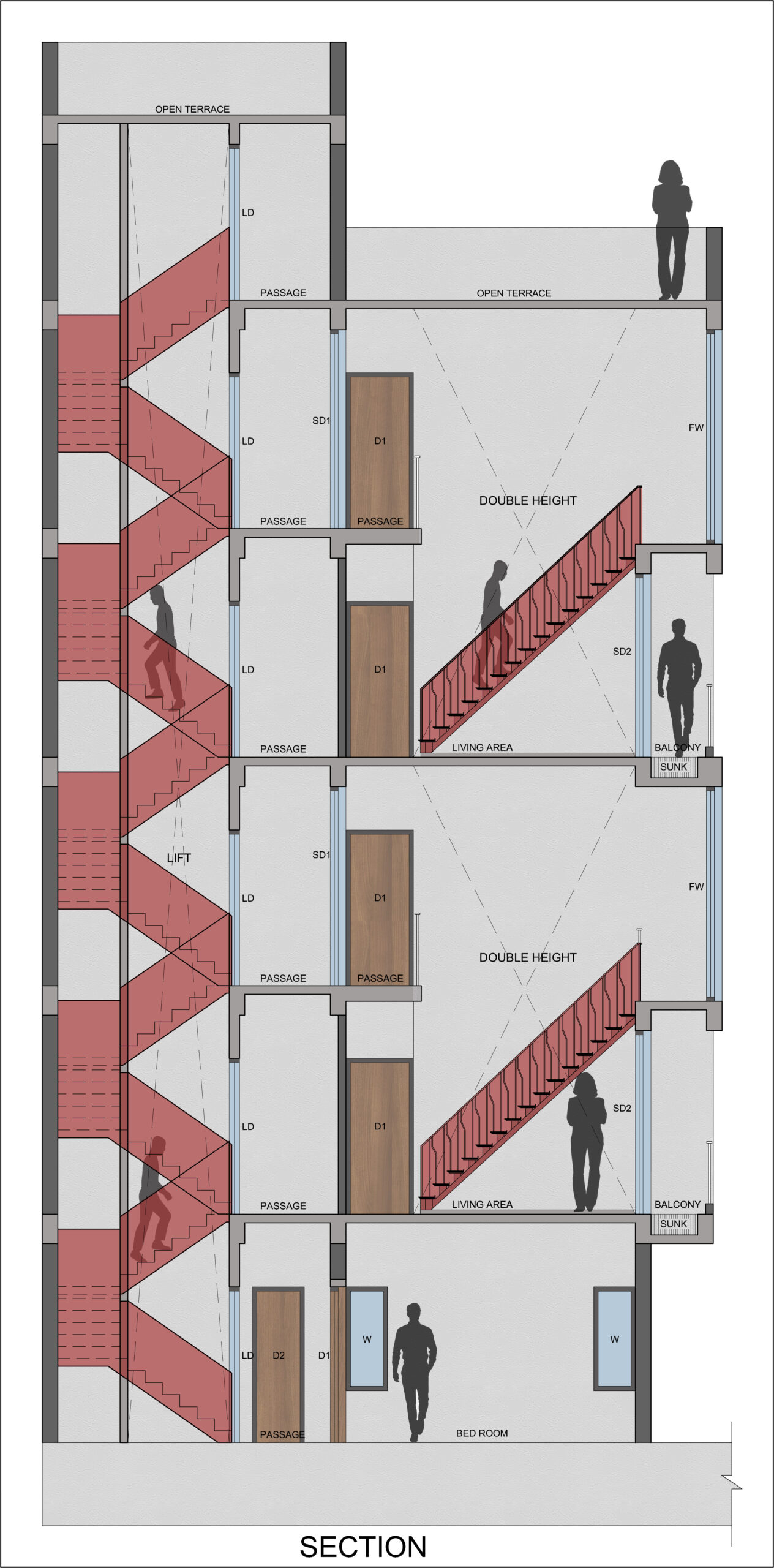 This Four Floor House Design Creates A Visual Impact With Natural Light ...