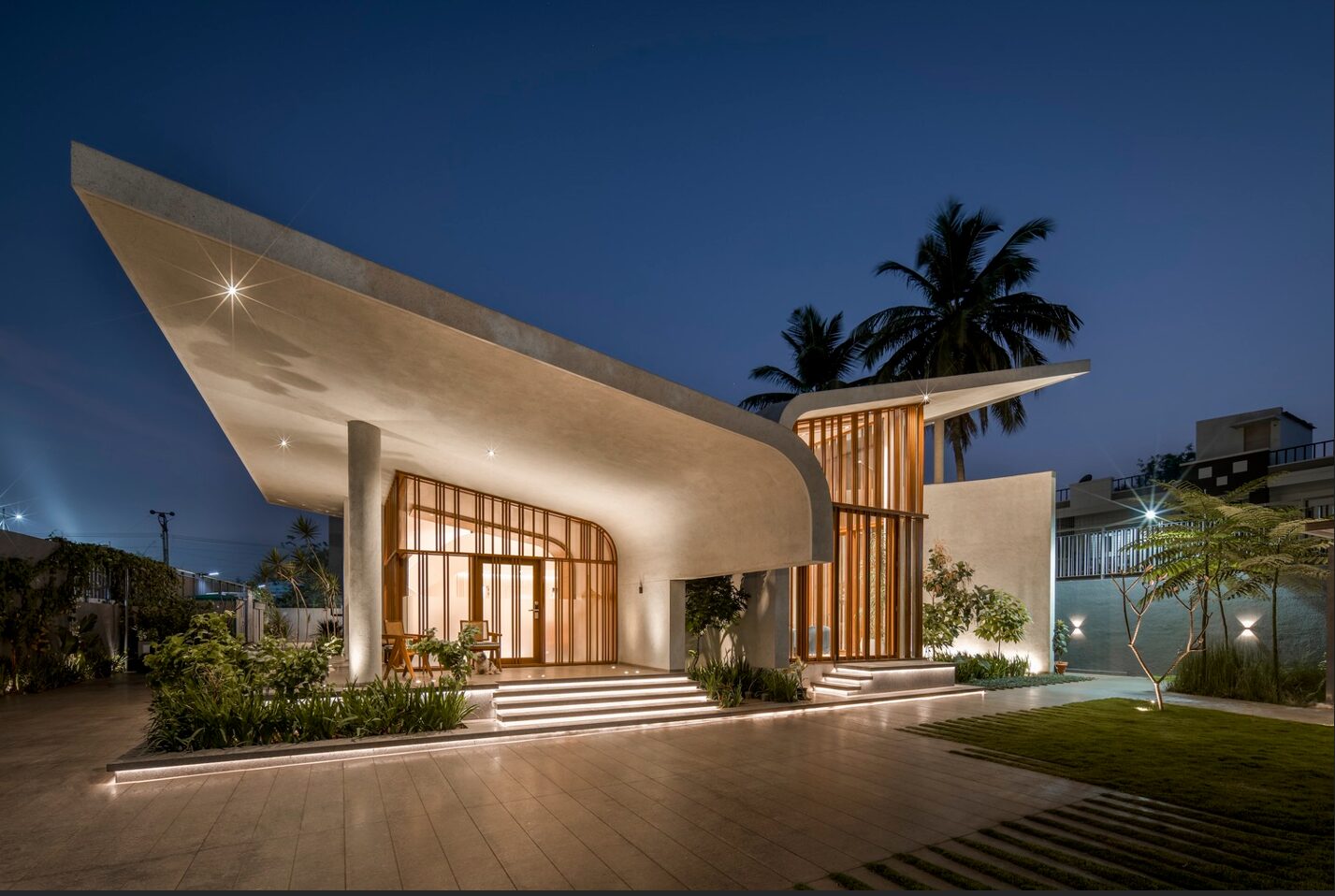 This House in Karnataka is Conceptualised as a Series of Volumes ...