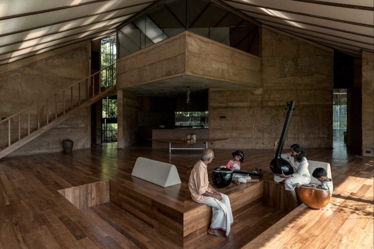 This Open Air Amphitheatre on a Kerala Roof Design is an Ideal Music ...