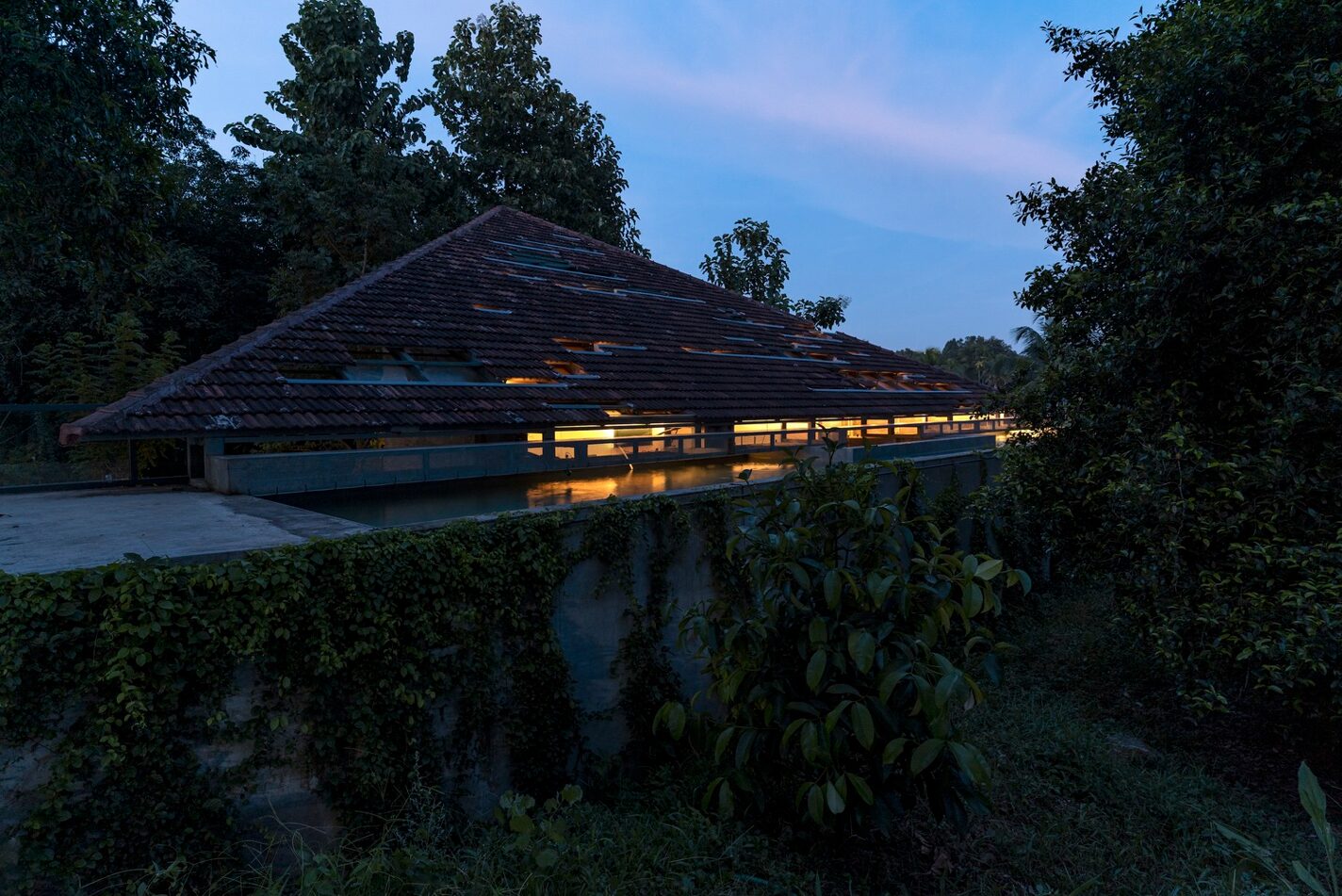 This Open Air Amphitheatre on a Kerala Roof Design is an Ideal Music ...