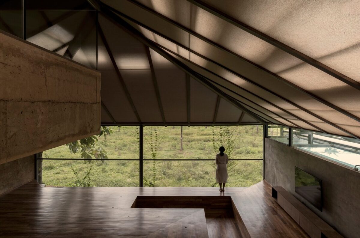 This Open Air Amphitheatre on a Kerala Roof Design is an Ideal Music ...