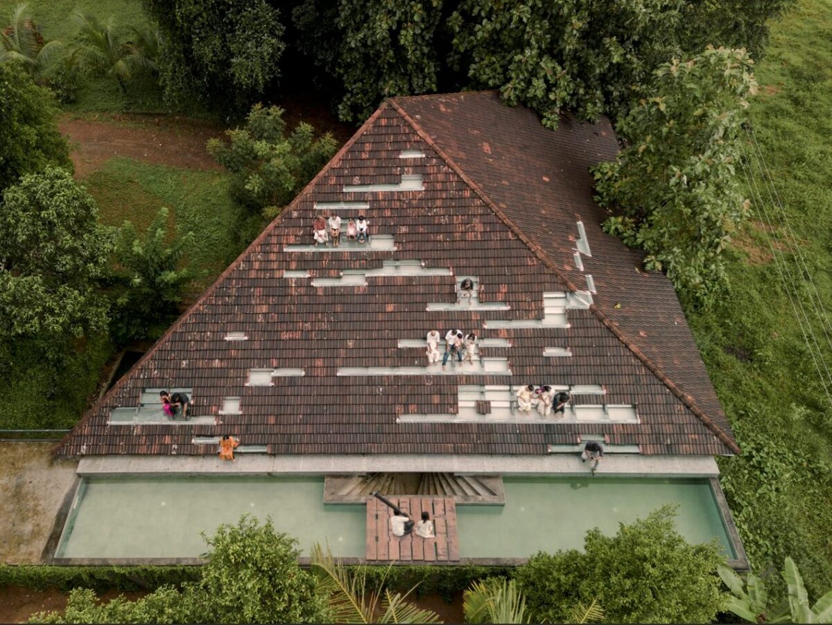 This Open Air Amphitheatre on a Kerala Roof Design is an Ideal Music ...