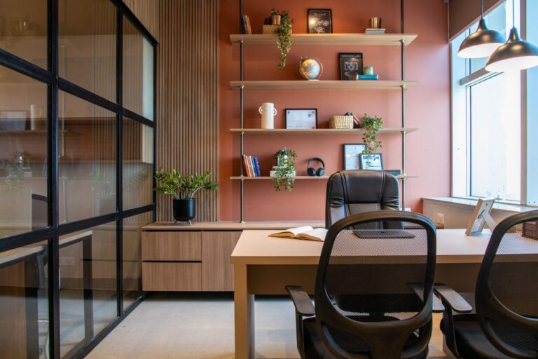 This Modern Interior Design for Office Reflects Solutions for Small ...