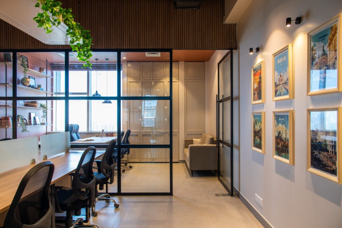 This Modern Interior Design for Office Reflects Solutions for Small ...
