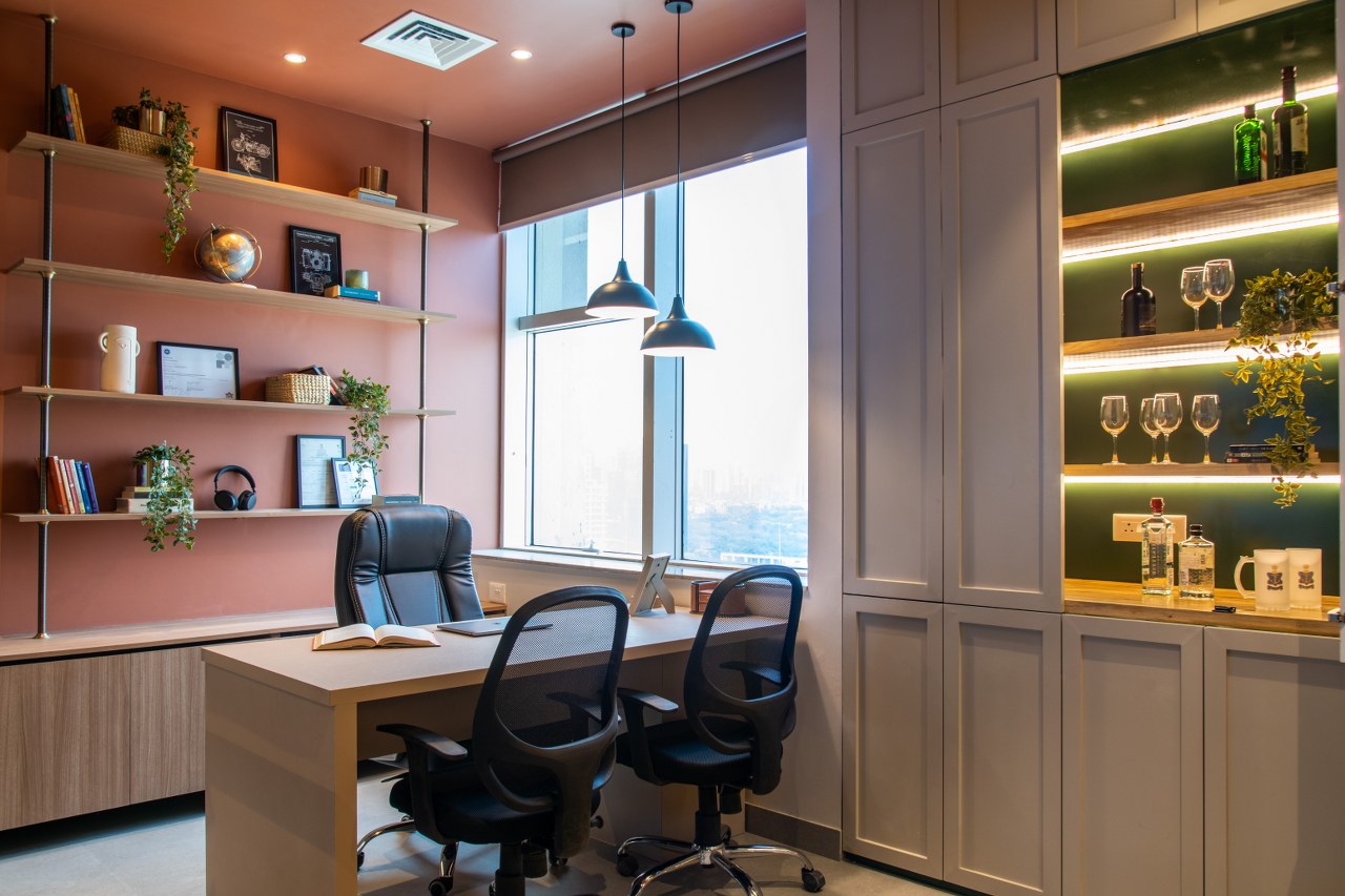 This Modern Interior Design for Office Reflects Solutions for Small ...