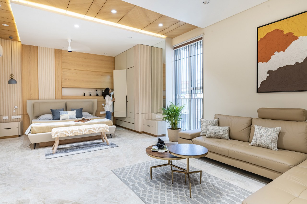 This South Facing House is in a Dense Area | Prashant Parmar Architect ...