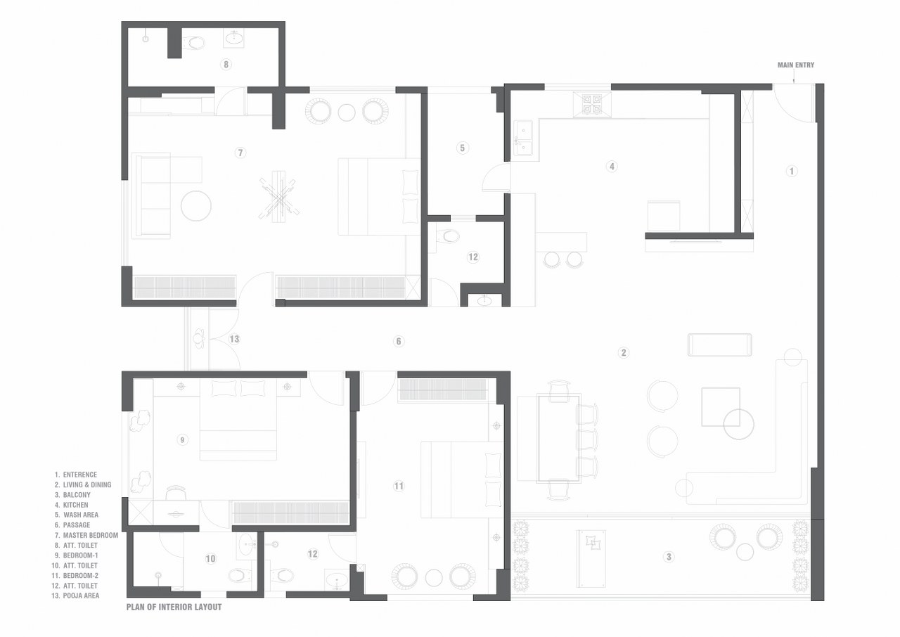 This Simple House Interior Design is a Fusion of Grandeur and Cosiness ...