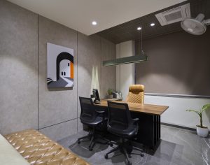 This Corporate Office Interior Design Uses A Functional Design Concept ...