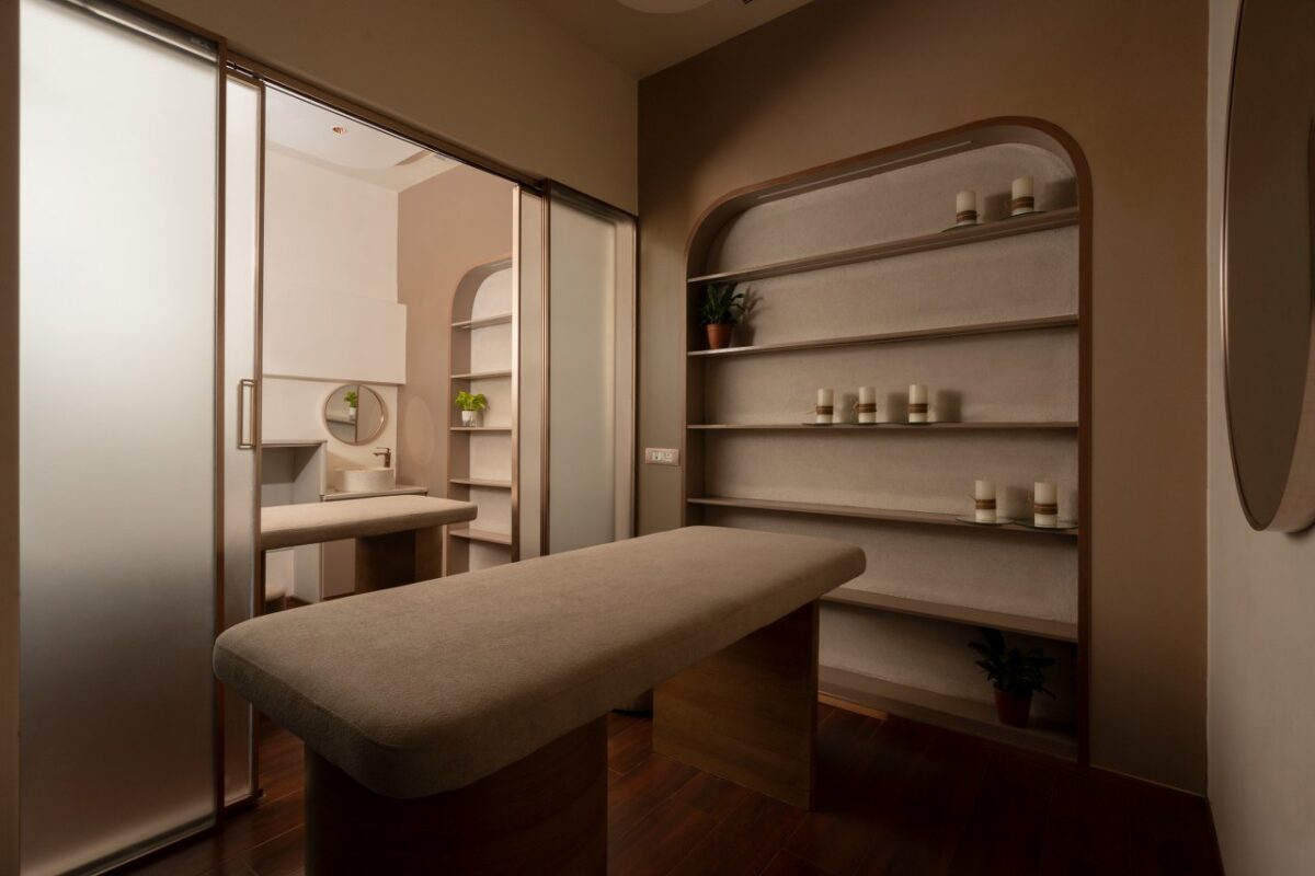 The Interior Design of Clinic Layers Different Shades of Neutrals for ...