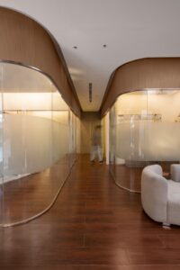 The Interior Design of Clinic Layers Different Shades of Neutrals for ...