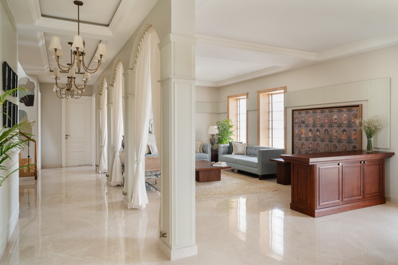 This Noida House Blends The French Charm With Georgian Sophistication ...