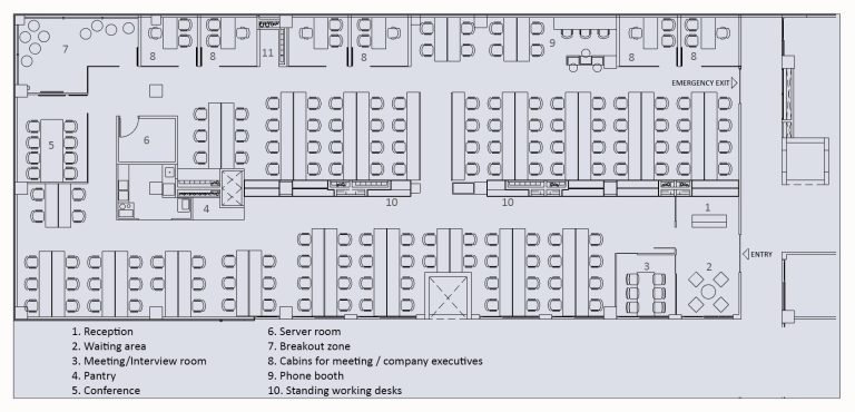 The IT Office Interior Design Creates a Dynamic and Cohesive ...