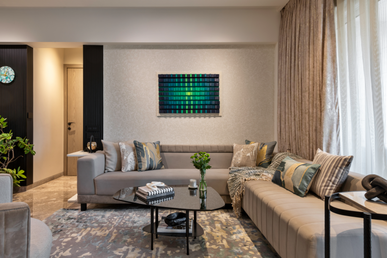 This 3 Bedroom Design in Mumbai Exudes a Sophisticated Color Palette ...