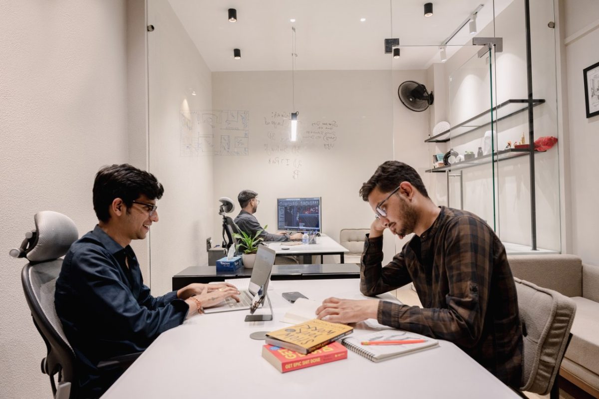 A Compact Boho Office Space Emphasizes on Creating an Aesthetic Environment | Yash Interiors