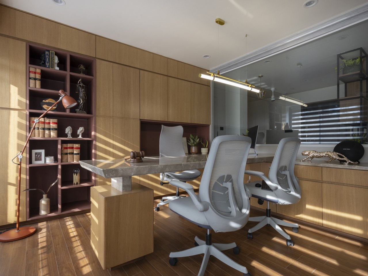 The Lawyer Office Design is All About Storage, Style and Functionality ...