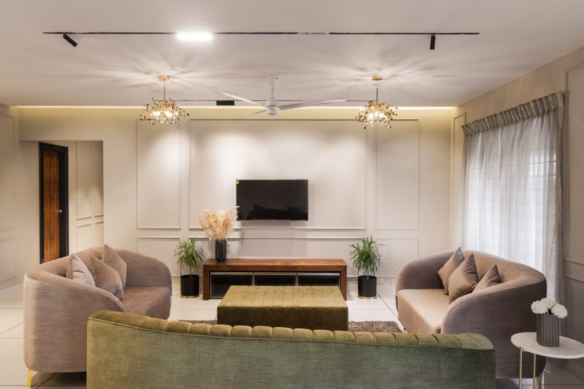 The Luxury Apartment Interior of this Show Flat Centers Soothing and ...