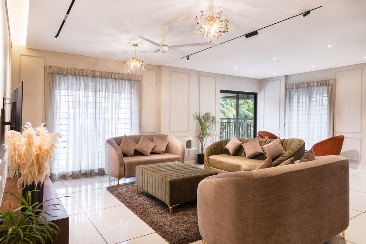 The Luxury Apartment Interior of this Show Flat Centers Soothing and Timeless Spaces | Vriksh