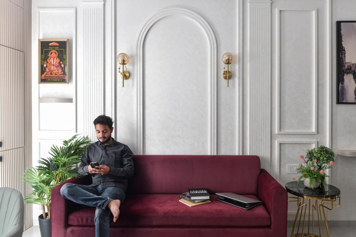 This Neoclassical Design Office Interior Creates a Timeless and Elegant ...