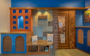 This 5 Story Building has an Ethnic Theme with an Emphasis on ...