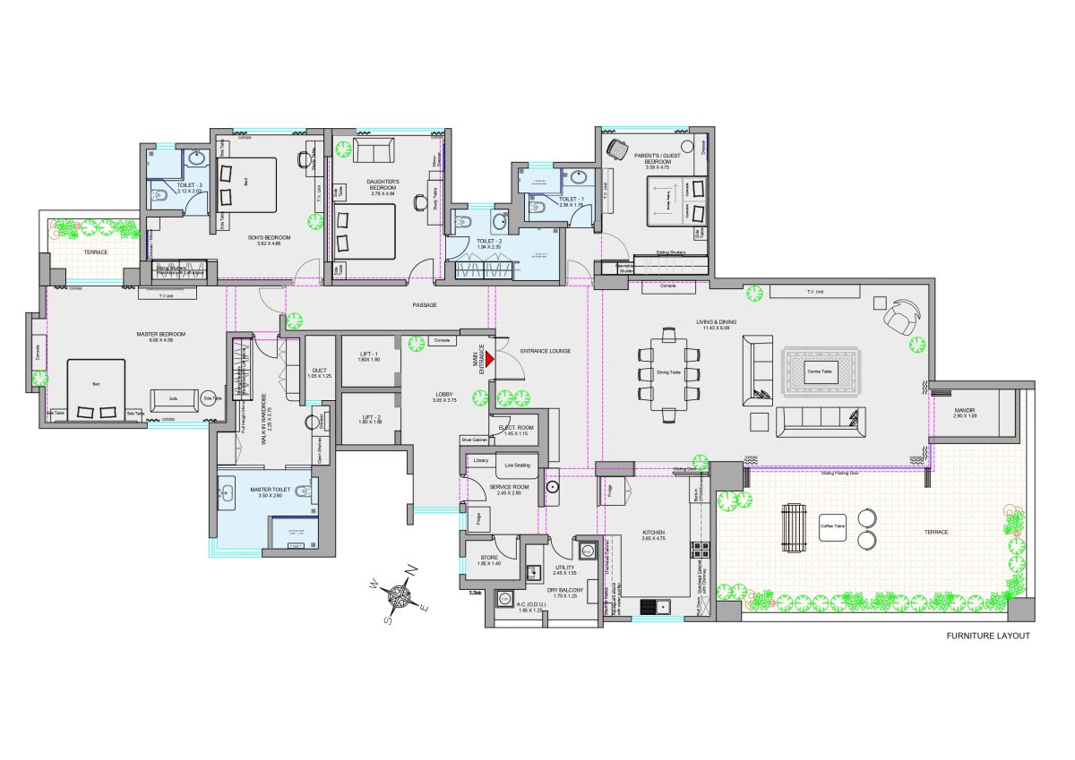 This Large House Plan is a Clear Balance of Individuality and ...