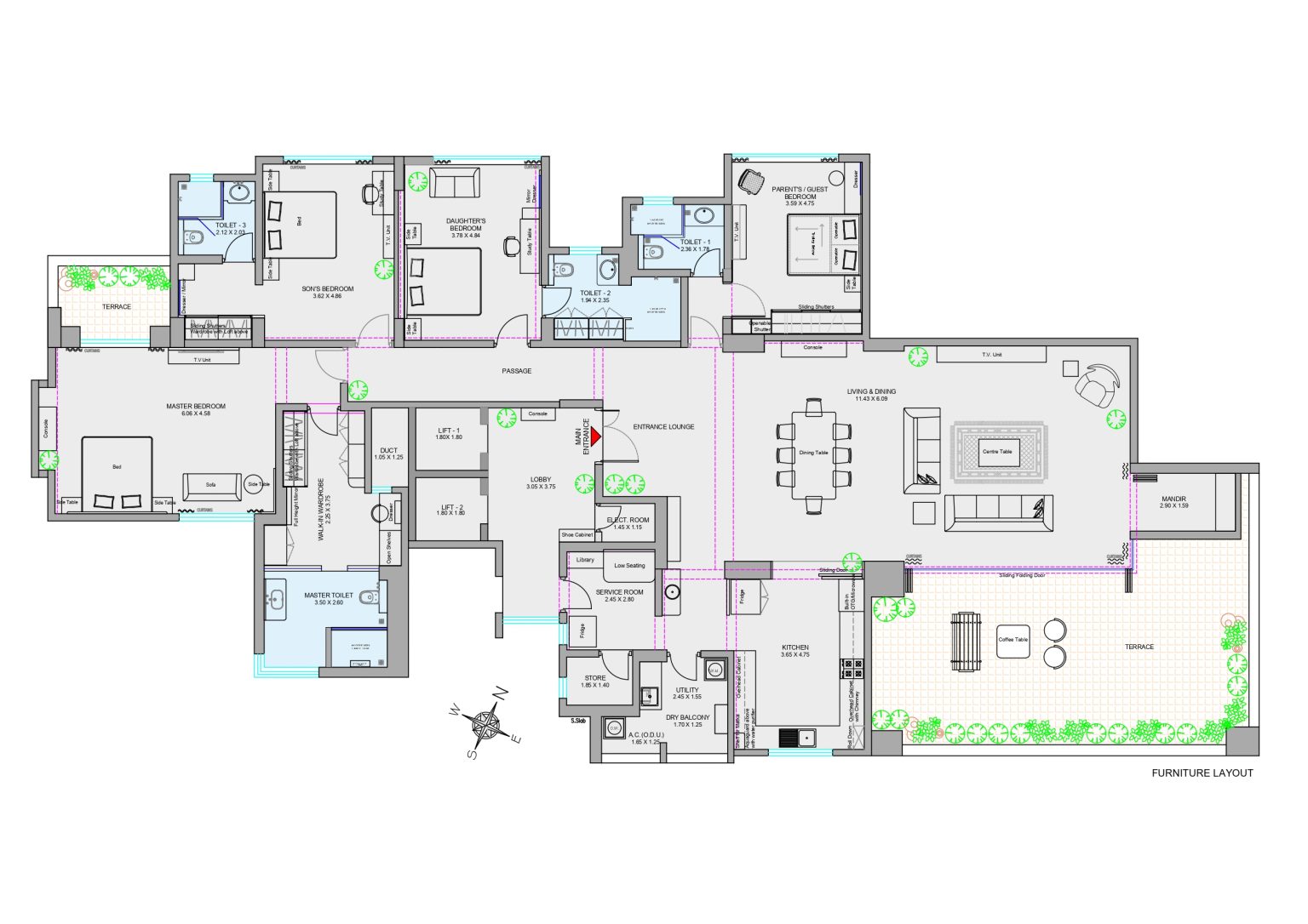 This Large House Plan is a Clear Balance of Individuality and ...
